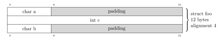 Fig 4: Packet diagram for struct foo